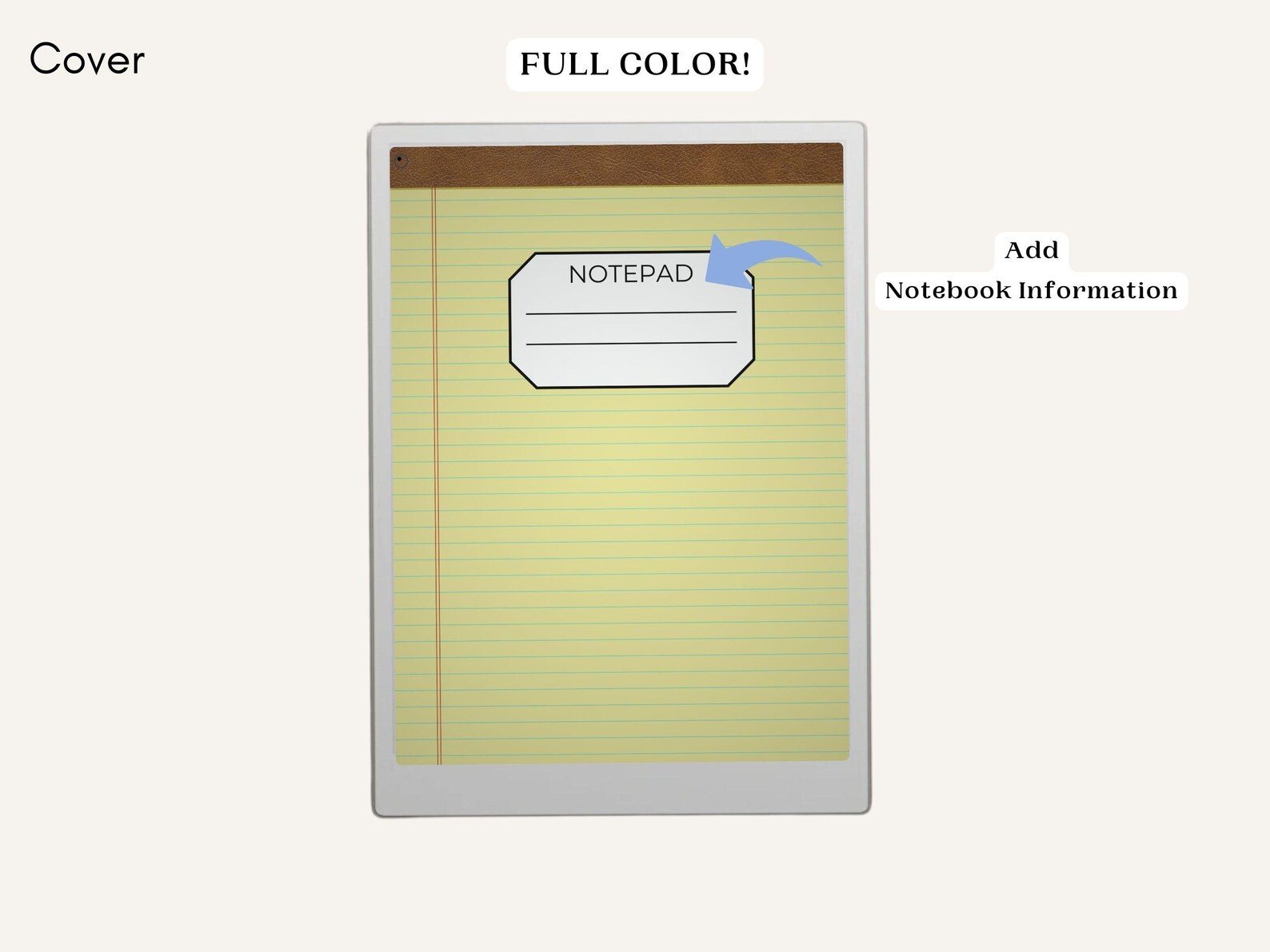 Yellow Legal Pad Notebook for Remarkable Paper Pro, 8 Hyperlinked ...