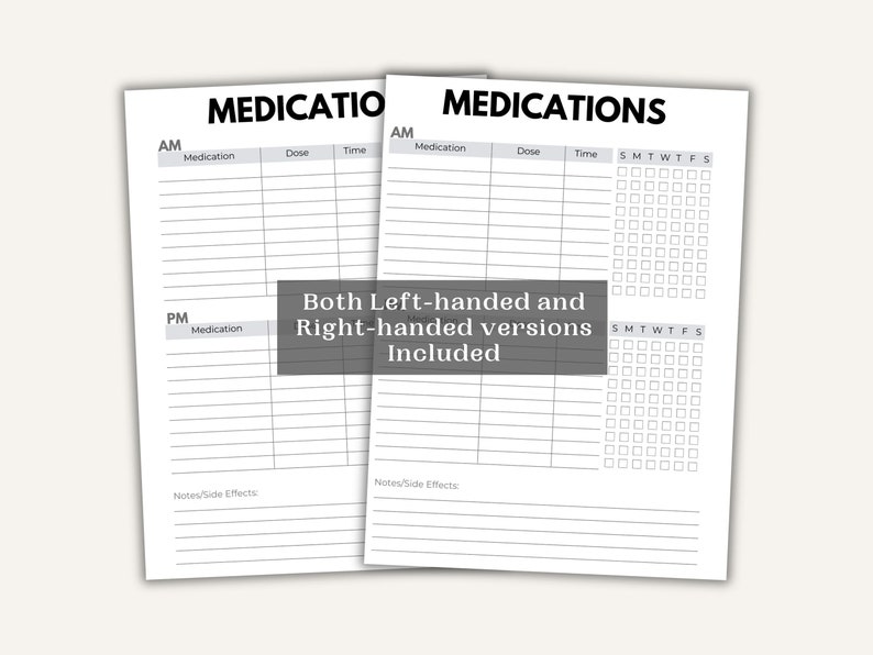 Remarkable 2 Template Medication Tracker, Medicine Log, Medication ...