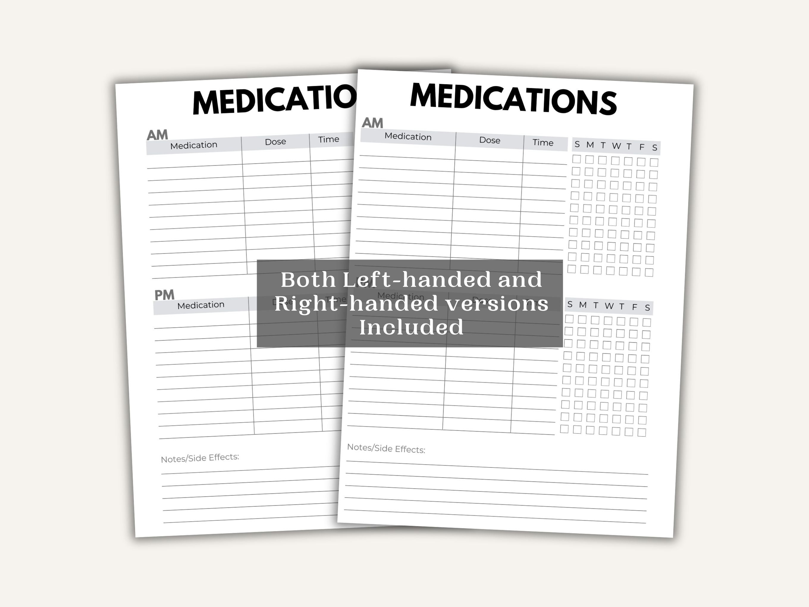 Remarkable 2 Template Medication Tracker, Medicine Log, Medication ...