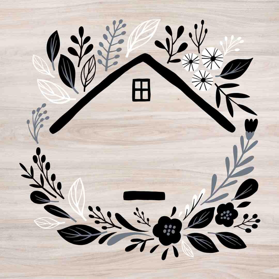 Little Floral House Svg Bundle, House Svg, Floral House SVG, Tiny ...