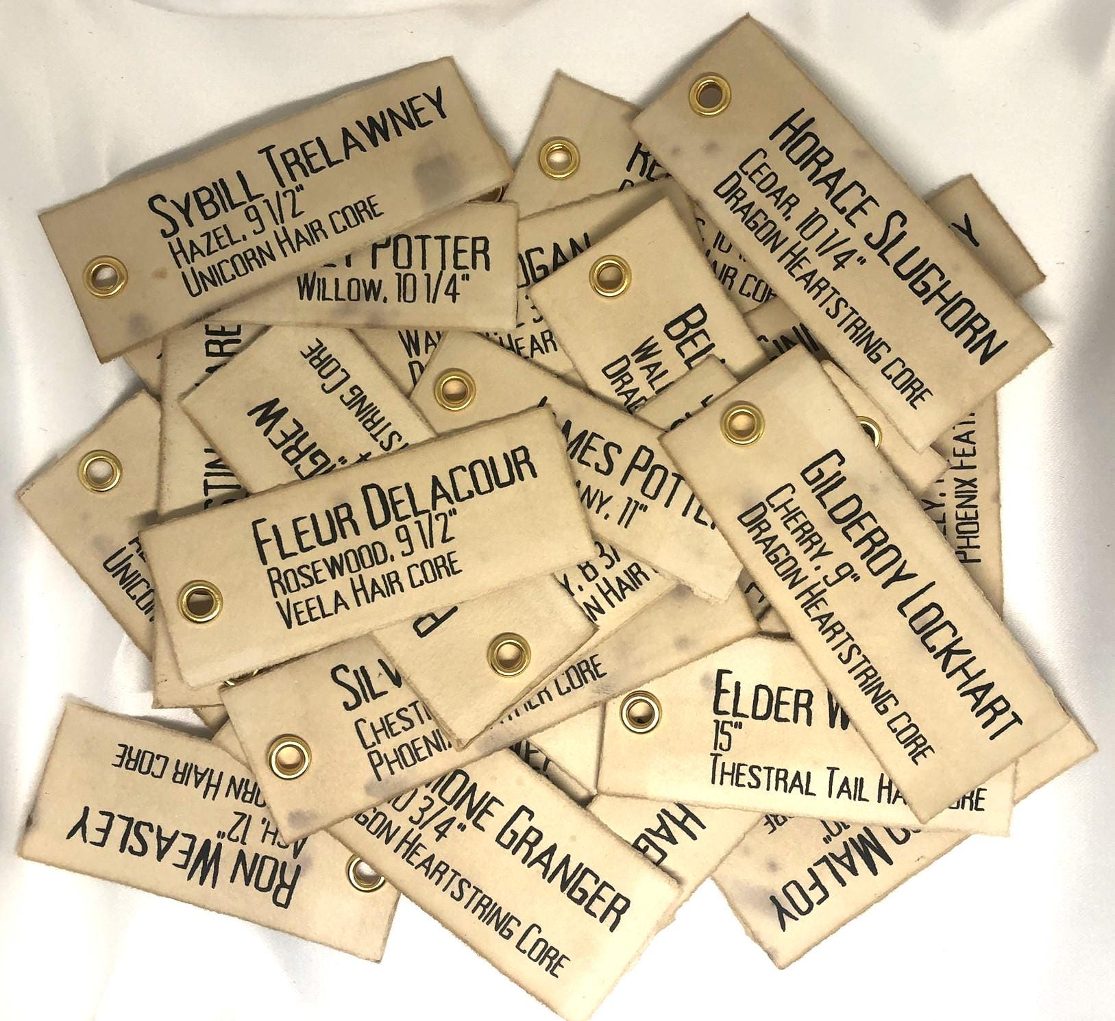 Wizard Witch Wand Label With Wand Details: Wand Core, Wand Wood, Wand ...