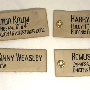 Wizard Witch Wand Label With Wand Details: Wand Core, Wand Wood, Wand ...