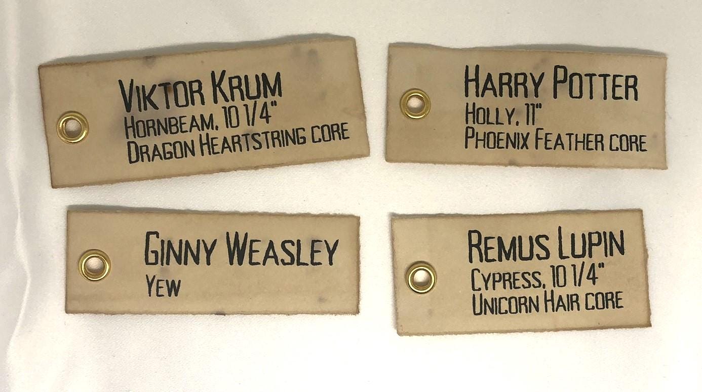 Wizard Witch Wand Label With Wand Details: Wand Core, Wand Wood, Wand ...