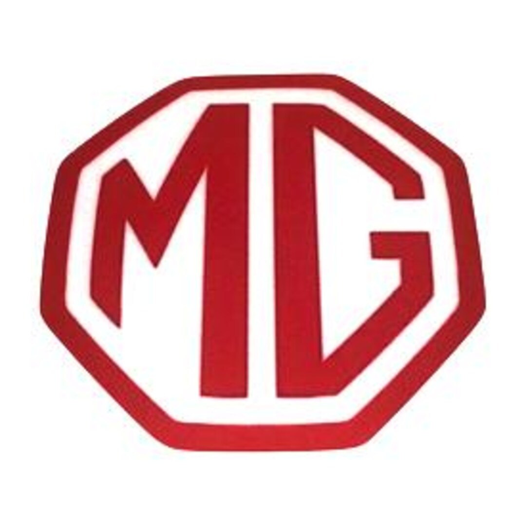 Red or Black MG Logo Iron-on Patch, Octagon 3" Inch, MGB MGA British ...