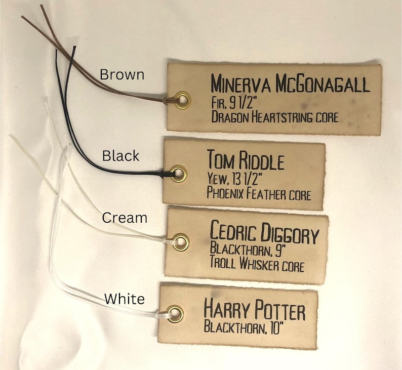 Wizard Witch Wand Label With Wand Details: Wand Core, Wand Wood, Wand ...