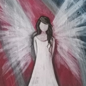 Hand Painted Angel - Etsy