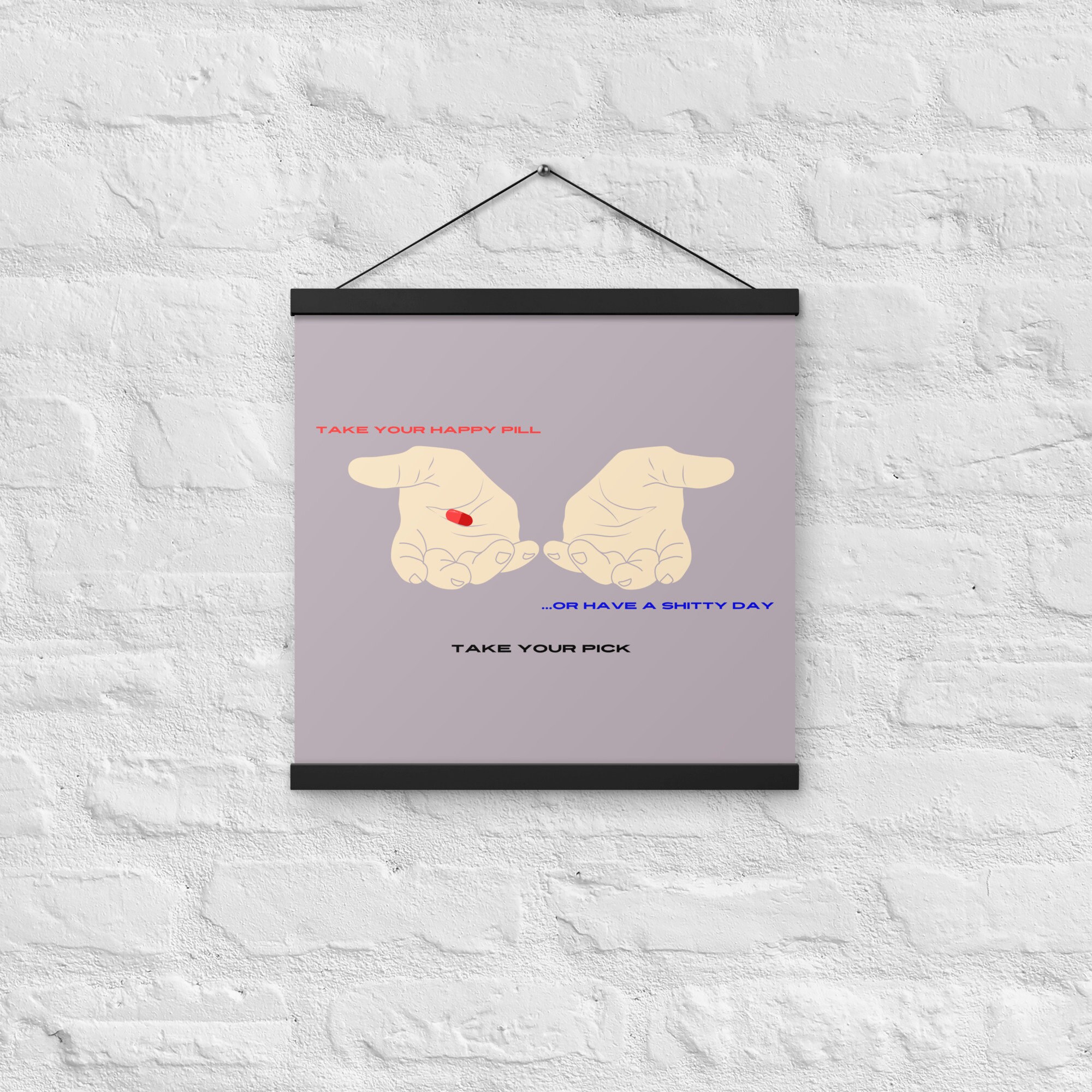 Matrix Pill Reminder Poster With Hangers - Etsy