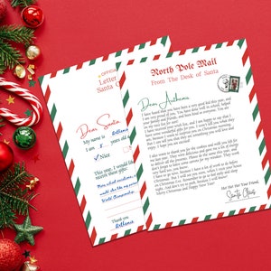 Printable Letter to Santa Dear Santa Letter Letter From - Etsy