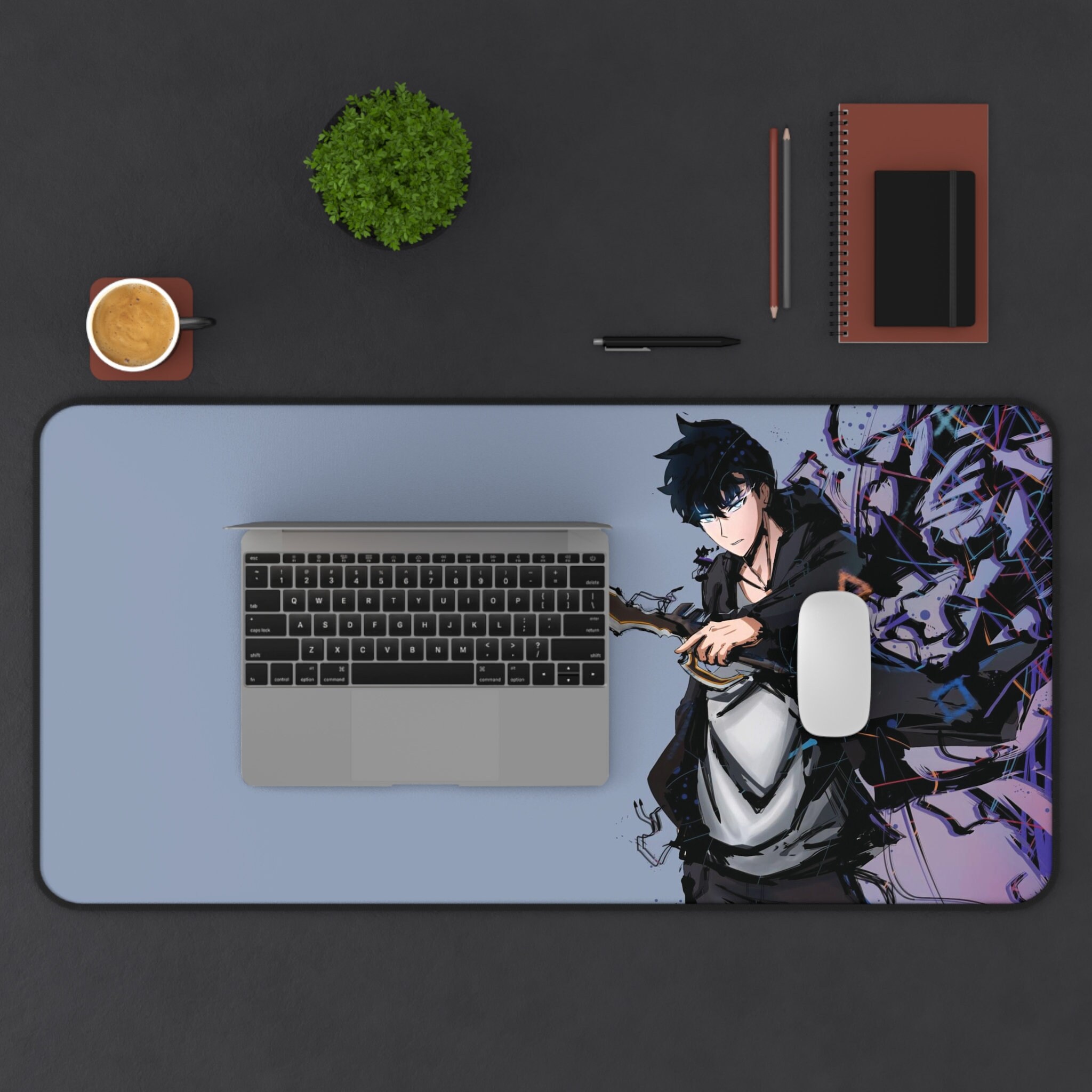Solo Leveling Sung Jin Woo Mouse Pad, Anime Mouse Mats, Anime Gifts ...