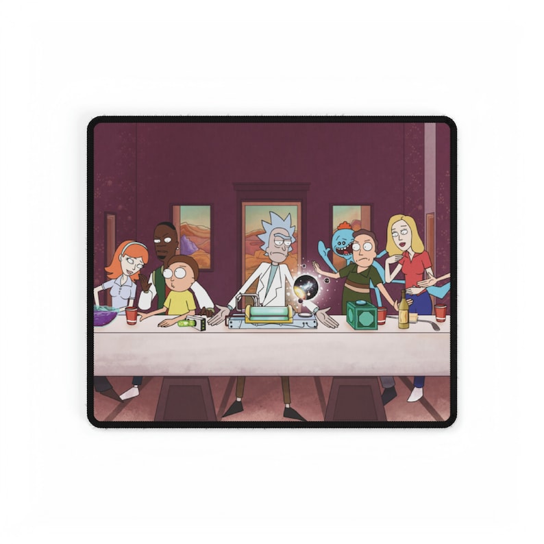 Rick and Morty the Last Supper Desk Mat, Laptop Mouse Pad, Rick and ...