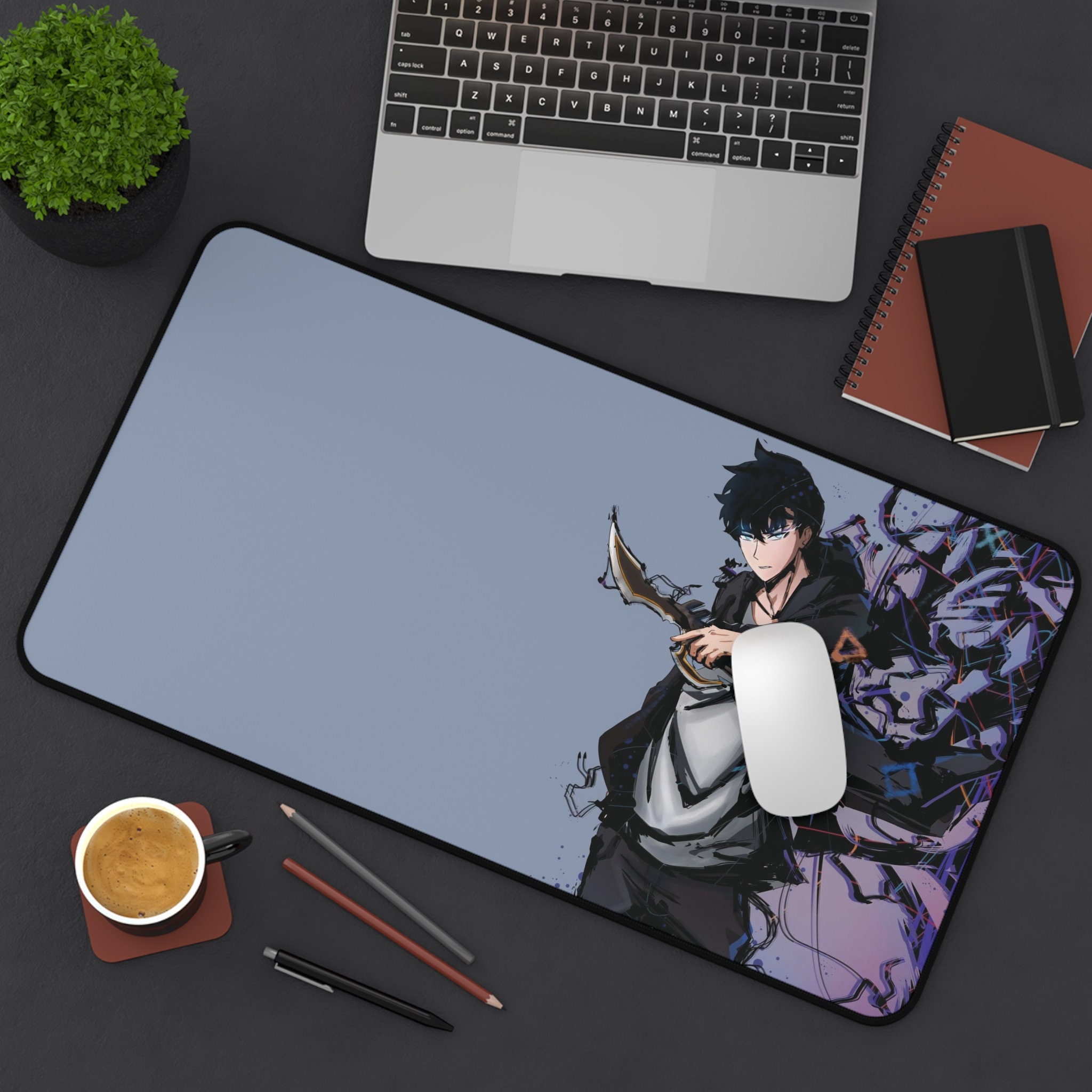 Solo Leveling Sung Jin Woo Mouse Pad, Anime Mouse Mats, Anime Gifts ...