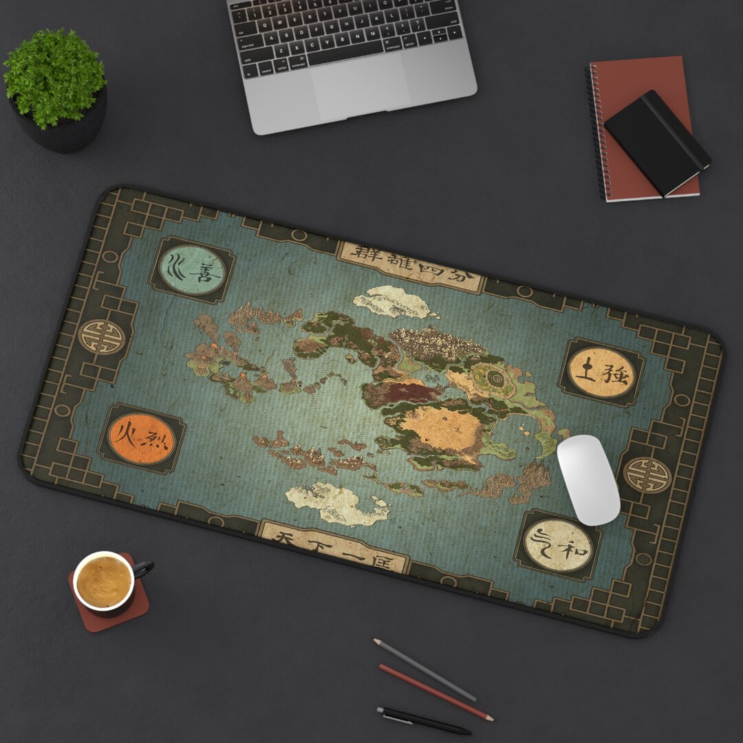 The Last Airbender Map Mouse Pads, Avatar Aang Gaming Mouse Pads Gifts ...