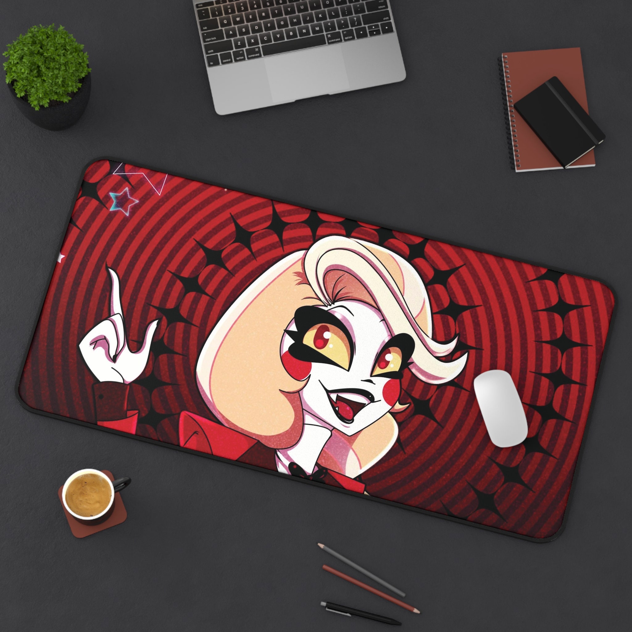 Charlie Morningstar Hazbin Hotel Desk Mat, Hazbin Hotel Decor by Brian ...