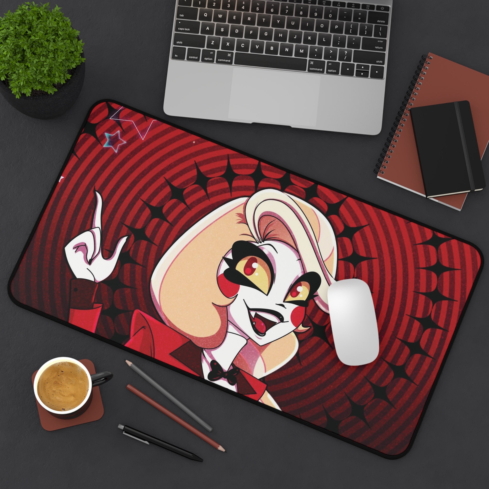 Charlie Morningstar Hazbin Hotel Desk Mat, Hazbin Hotel Decor by Brian ...