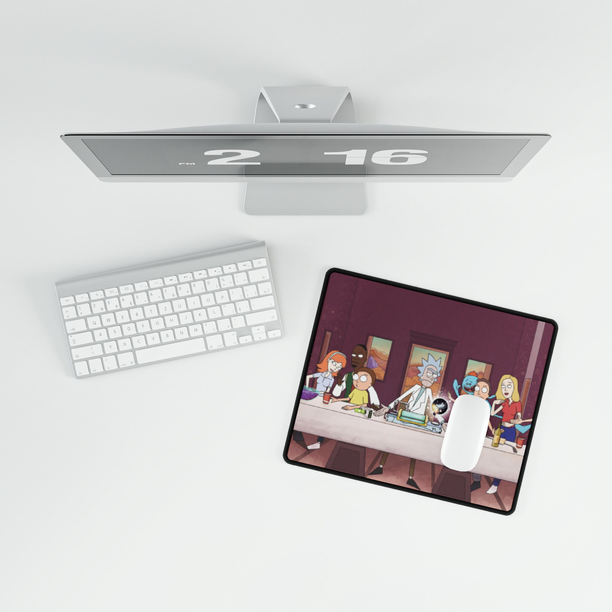 Rick and Morty the Last Supper Desk Mat, Laptop Mouse Pad, Rick and ...