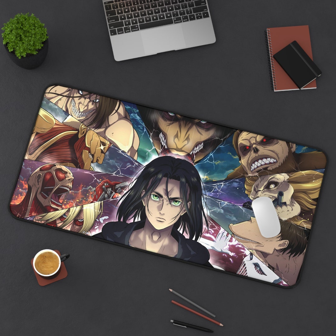 Attack on Titan Gaming Mouse Pad, Anime Gaming Mouse Pads, Non-slip ...