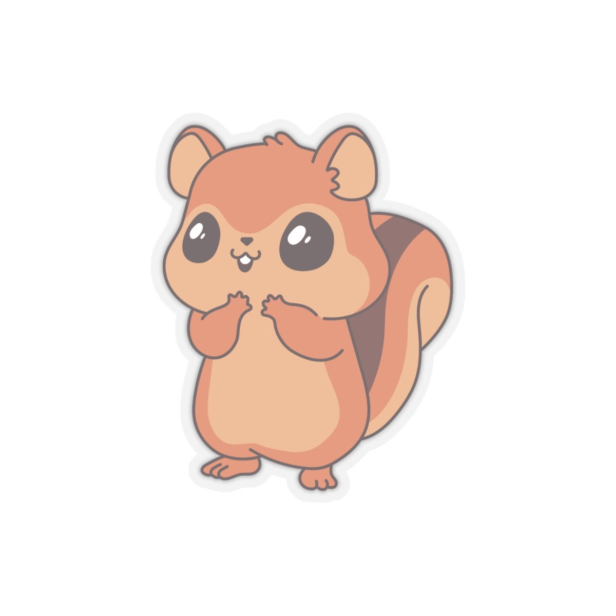 Cute Squirrel Cute Kawaii Stickers Kiss-cut Stickers - Etsy