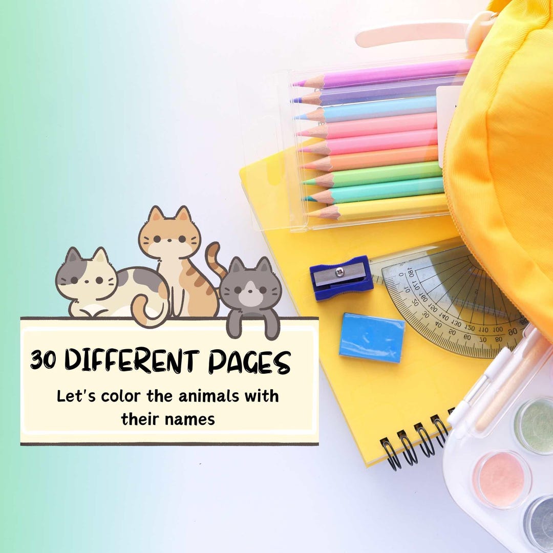 Printable Digital Animal Coloring Pages - Fun and Educational for Kids ...