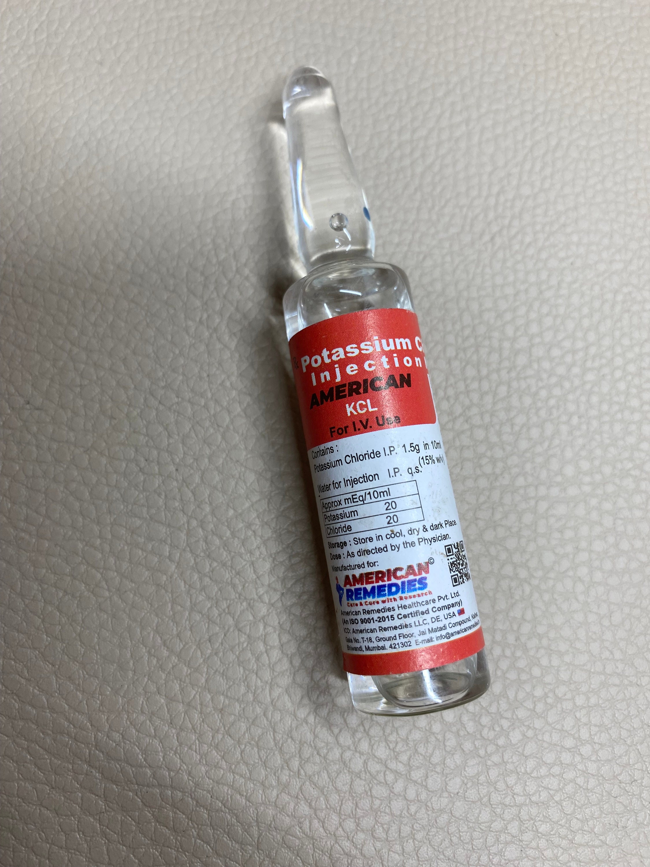 Potassium Chloride 10ml IV 5ampoules - Etsy UK