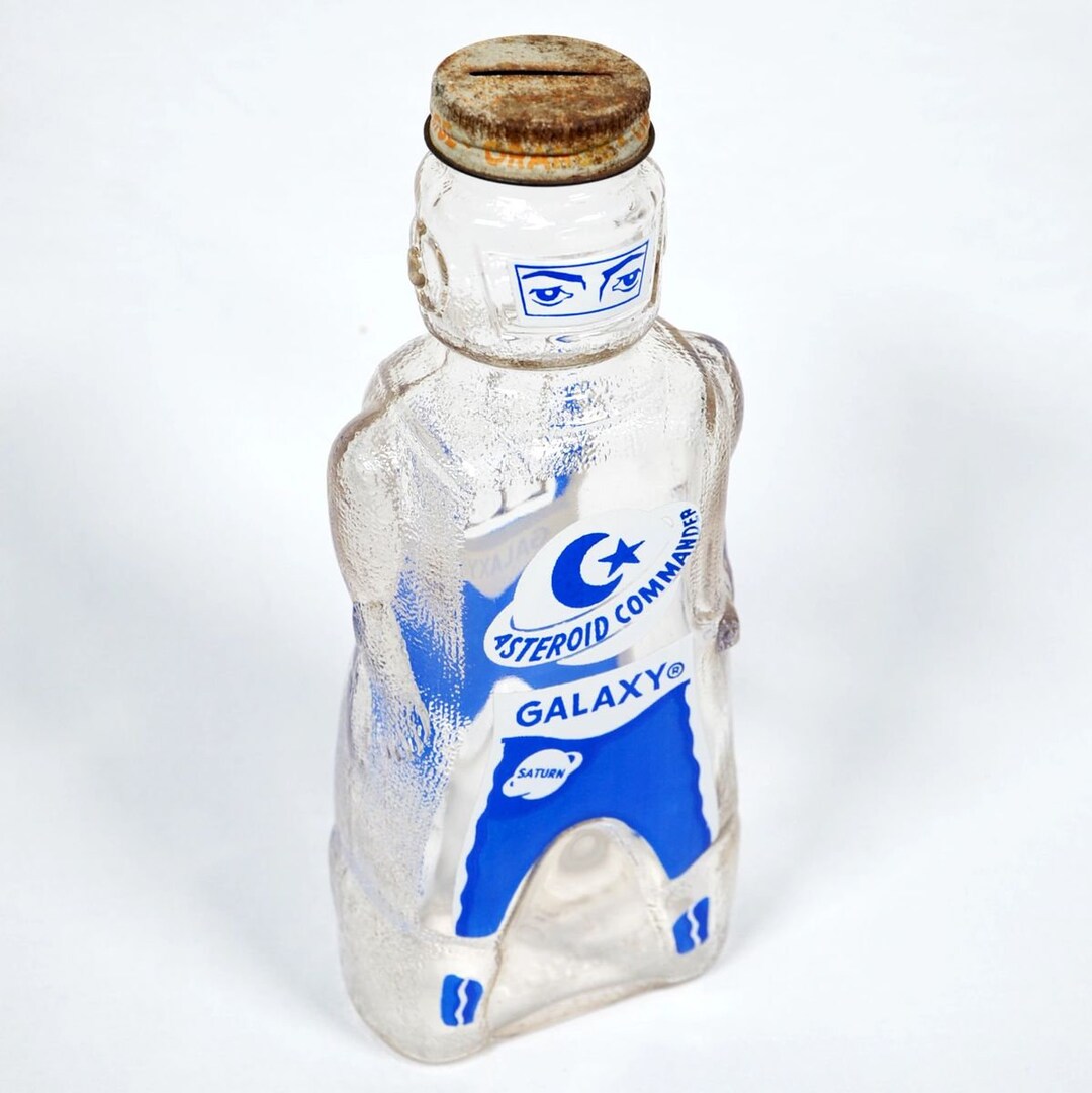 1953 Galaxy Asteroid Commander Bottle With Orange Coin Bank Lid - Etsy