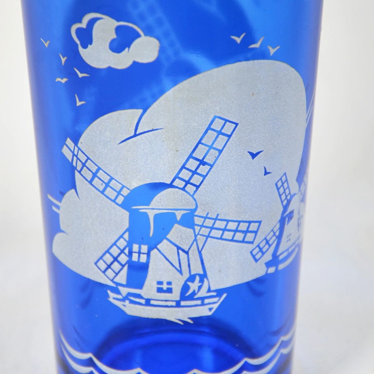 1930s Hazel Atlas Cobalt Blue Glass Windmill Cocktail Shaker - Etsy