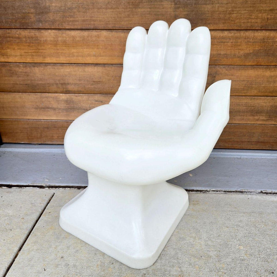 1960s Childs White Molded Plastic Hand Chair - Etsy