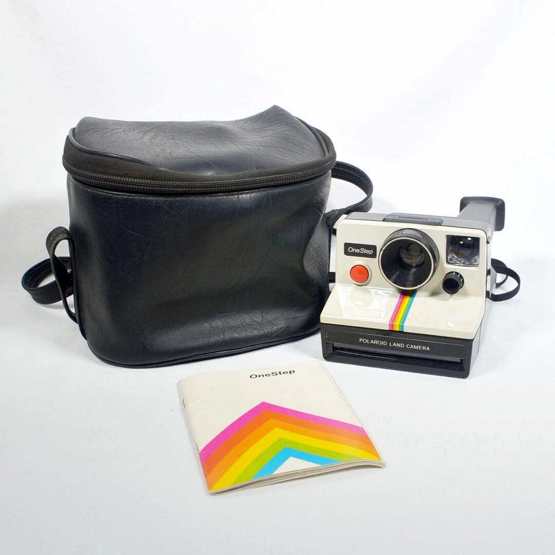 1978 Polaroid Onestep White and Black SX-70 Instant Camera With Manual ...