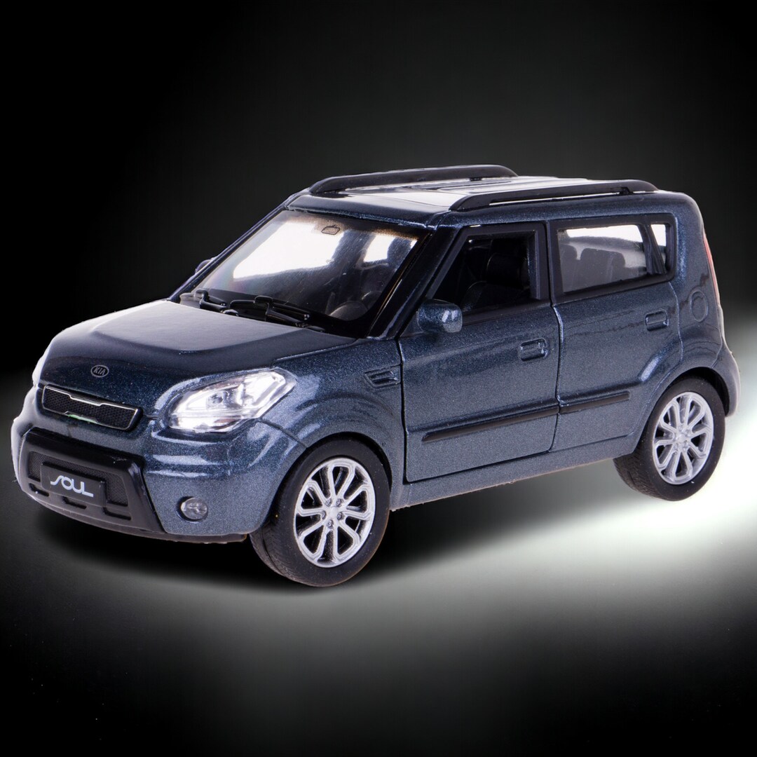 Kia Soul Model Navy Blue 1:34/39 Scale Diecast Metal Toy Car With ...