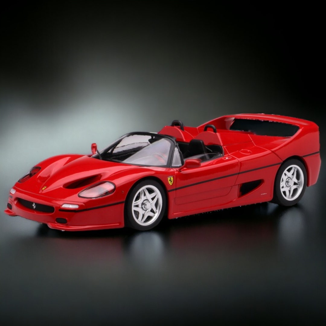 Custom Ferrari F50 Spider 1995 Red Model 1:18 With Personalized License ...