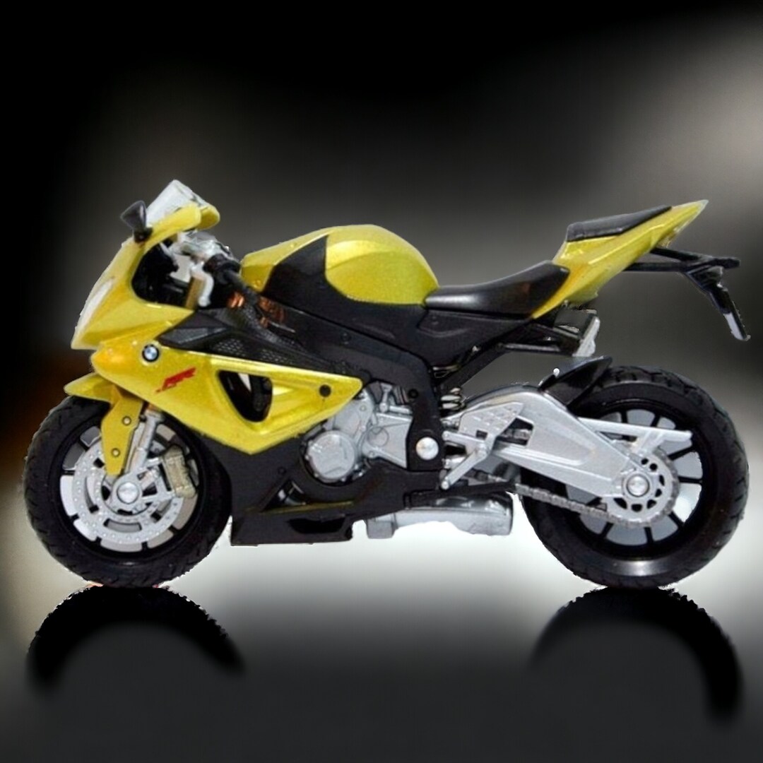 Custom BMW S 1000RR Motorcycle Model 1:18 With Personalized License ...