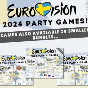 Eurovision 2024 Party Games Mega Bundle | Eurovision Song Contest Malmö ...