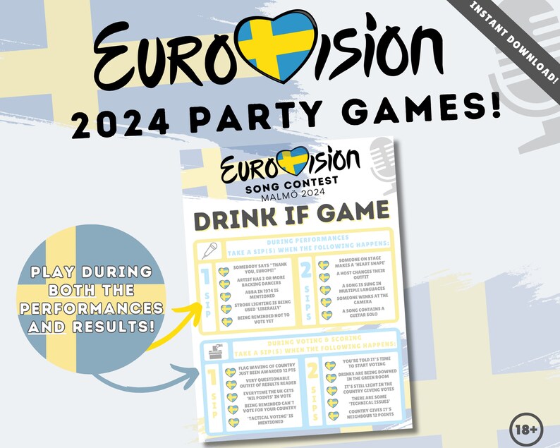 Eurovision 2024 Party Games Mega Bundle | Eurovision Song Contest Malmö ...