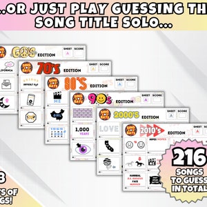 Printable Dingbats Puzzle Party Game Bundle | 'singbats' Complete ...