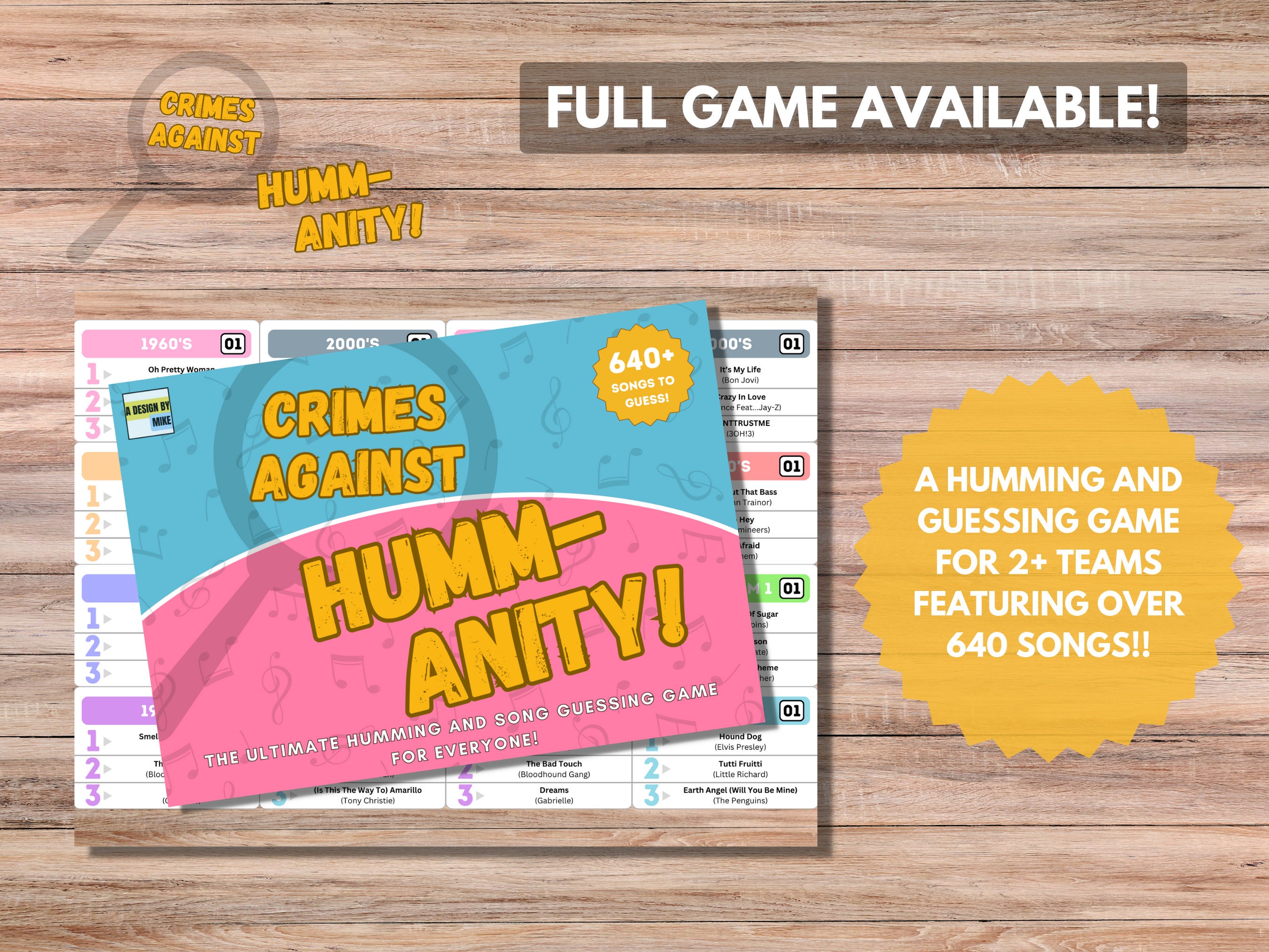 Fun 1980's Song Naming Game Crimes Against Humm-anity 80's Edition ...