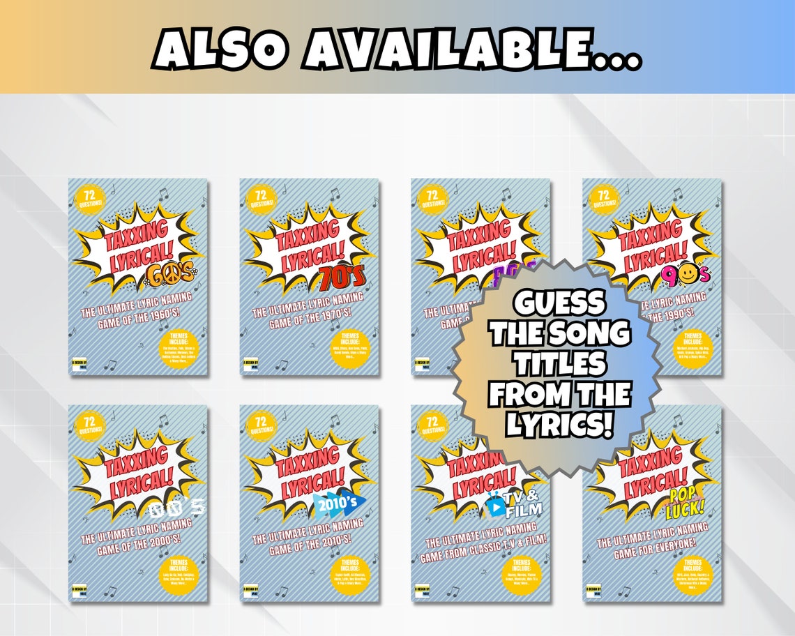 Printable Dingbats Puzzle Party Game Bundle 'singbats' 1970s & 1980s ...