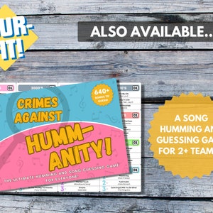 Printable Party Game Four-fit Vol.1 Family Friendly Quiz General ...