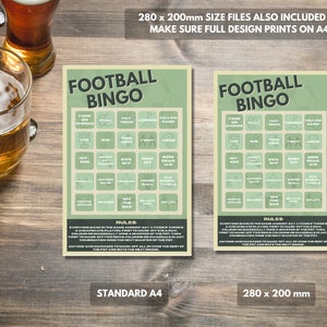 Football Bingo | Soccer Bingo Card | Adult Drinking Game | Printable ...