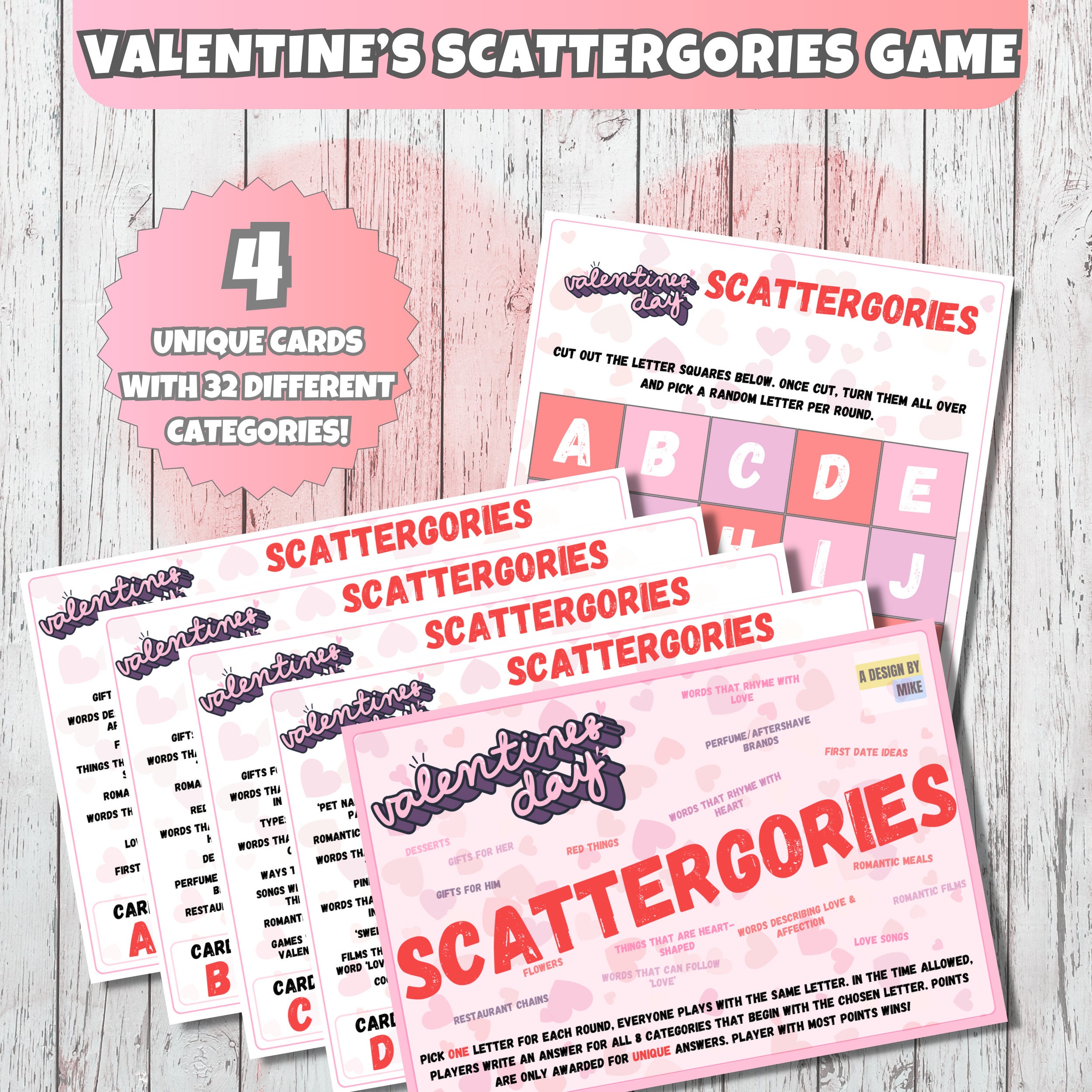 Valentine's Day Printable Party Game Bundle | Guess the Song Lyrics ...