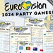 Eurovision 2024 Trivia Party Games Bundle | Eurovision Song Contest ...
