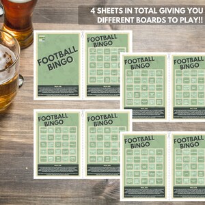 Football Bingo | Soccer Bingo Card | Adult Drinking Game | Printable ...