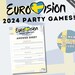 Eurovision 2024 Trivia Party Games Bundle | Eurovision Song Contest ...