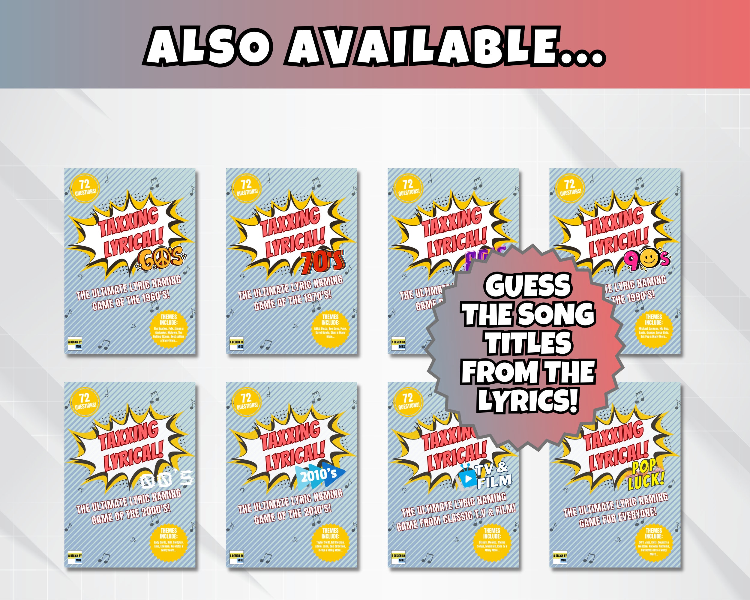Printable Dingbats Puzzle Party Game Bundle | 'singbats' 2000s & 2010s ...