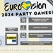 Eurovision 2024 Trivia Party Games Bundle | Eurovision Song Contest ...
