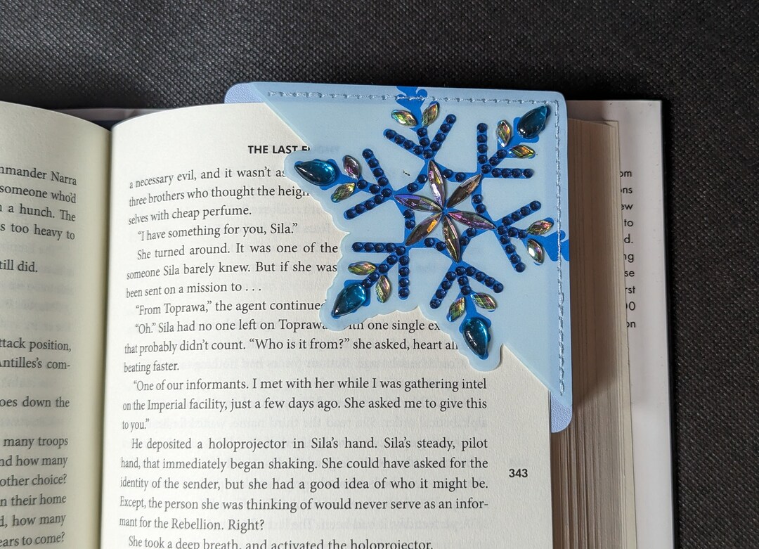 Snowflake Diamond Art Corner Bookmarks #4 - Etsy