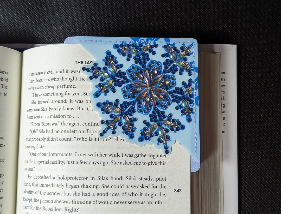 Snowflake Diamond Art Corner Bookmarks #8 - Etsy