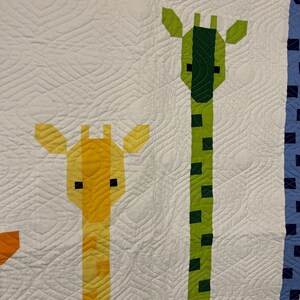 Giraffe Family Quilt - Etsy