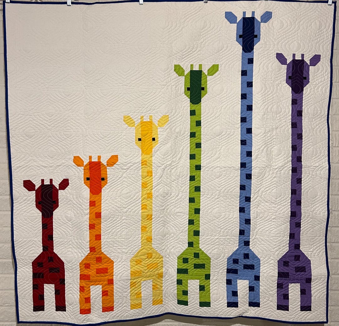 Giraffe Family Quilt - Etsy