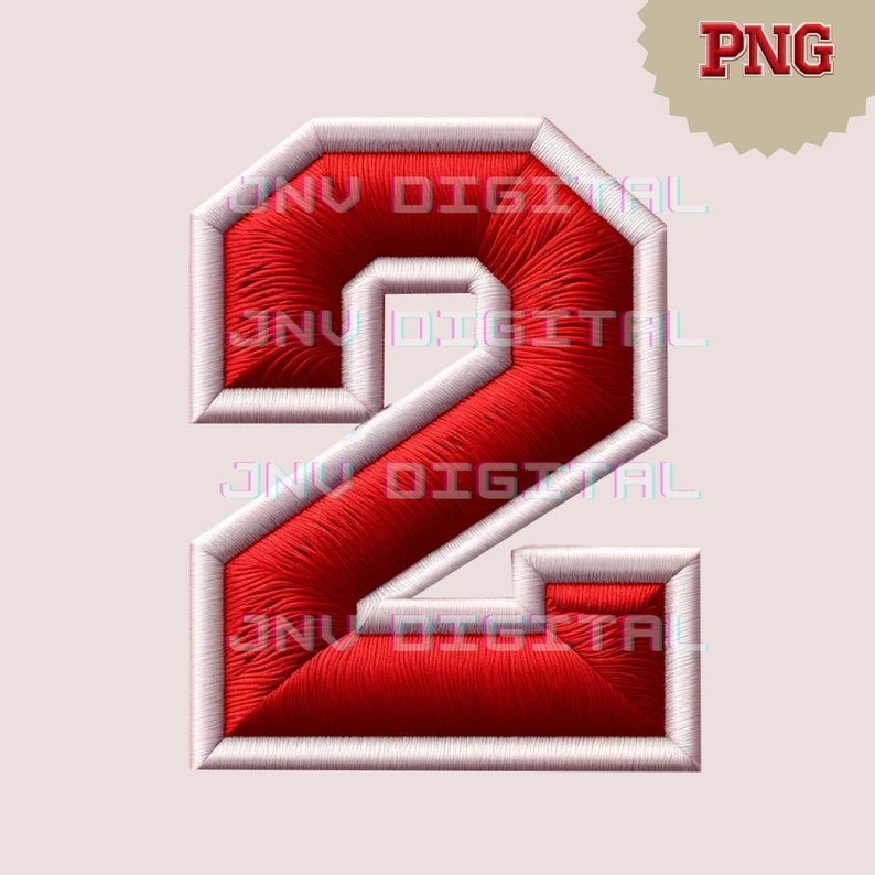 Varsity Embroidery Font PNG Pack - Instant Download Digital Alphabet ...