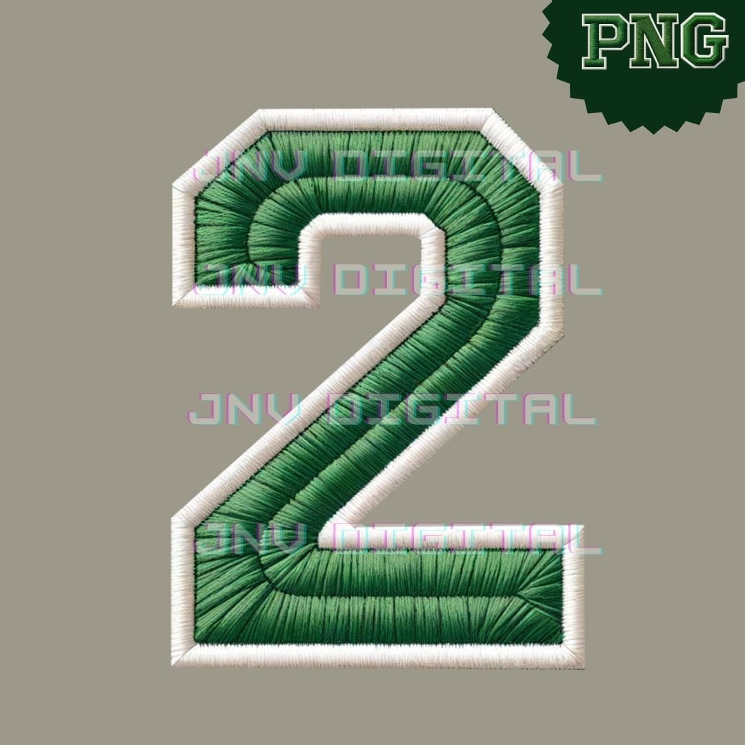 Varsity Embroidery Font PNG Pack Instant Download Digital Alphabet for ...