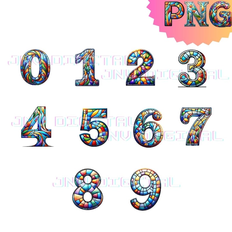 Glass Texture PNG FONTS ,stained Glass Alphabet PNG ,digital Download ...